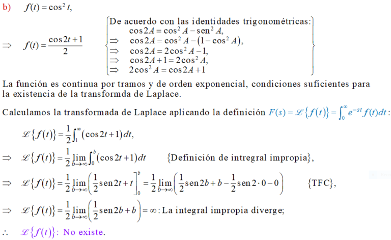 Ejercicios resueltos (Transformada de Laplace) | Calculo21
